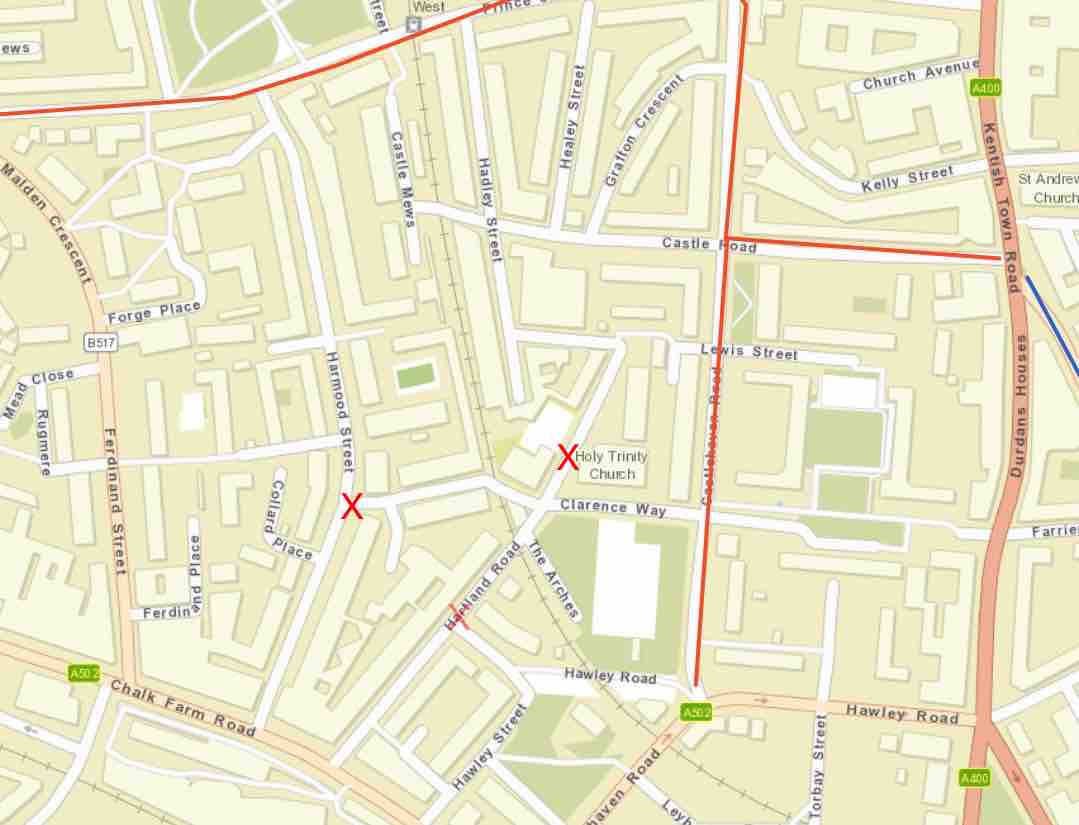 Five point closures and a pair of pop-up cycle lanes